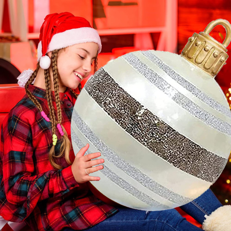 The Holiday Aisle® Herney Giant Merry Christmas Balloon Inflatable | Wayfair